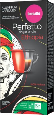 KAFA PERFETTO NC ETIOPIJA ALU KAPSULE 55G BARCAFFE